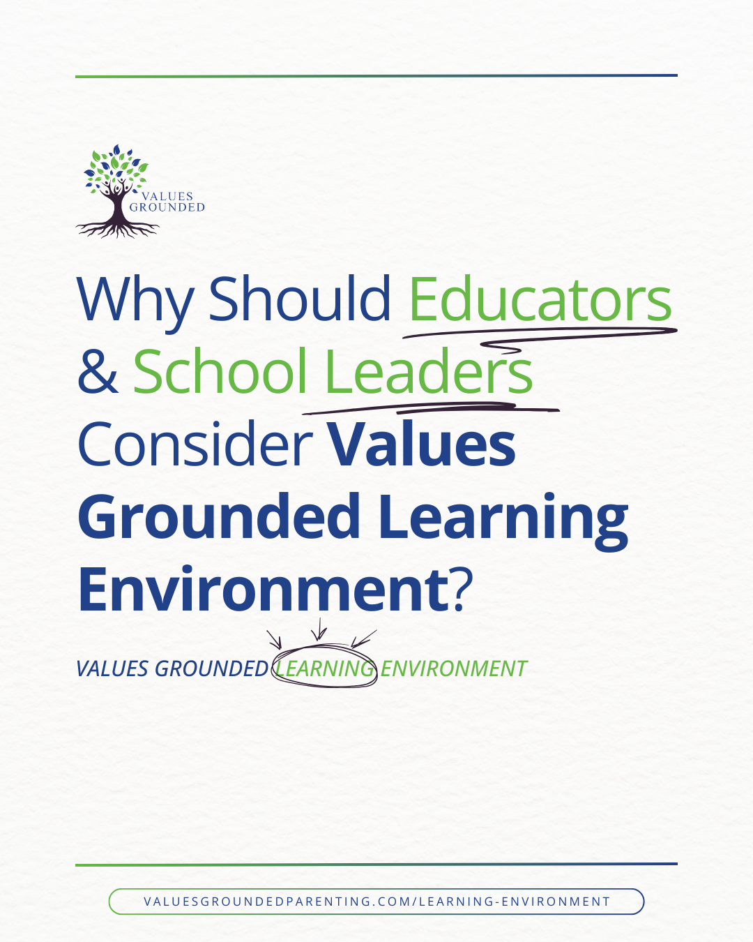 Why Should Educators Consider Values Grounded Learning Environment ...